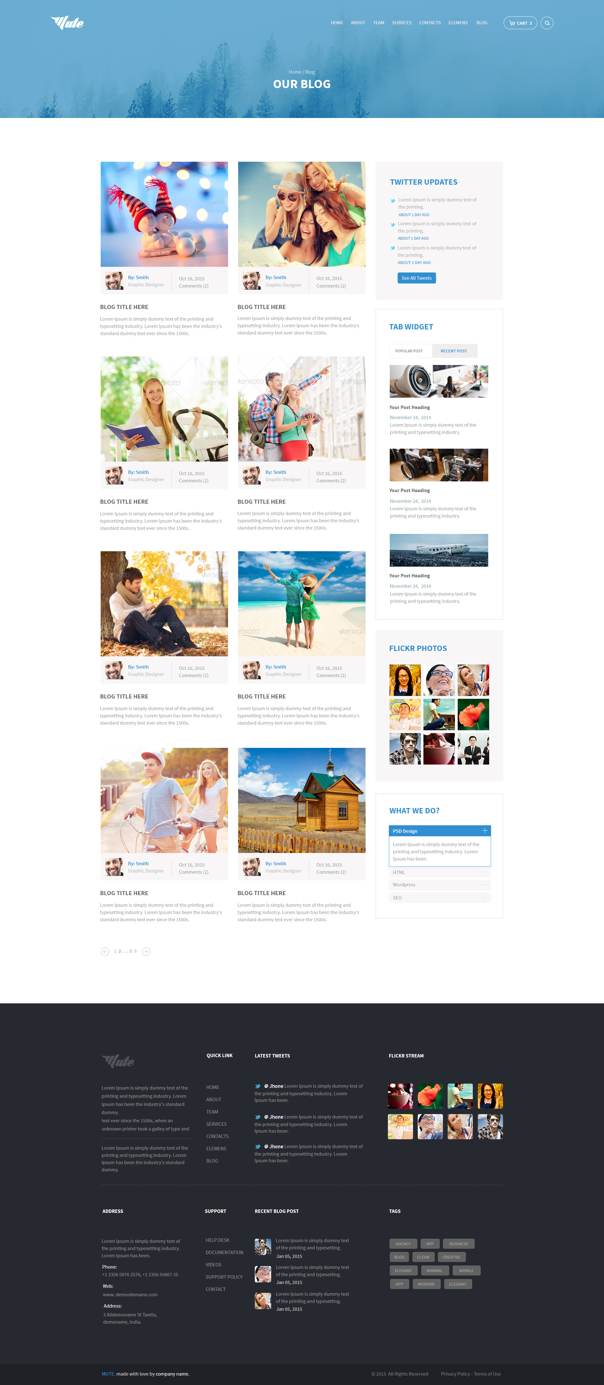 Mute Multipurpose Creative | PSD Template by WordPress-Studio | ThemeForest
